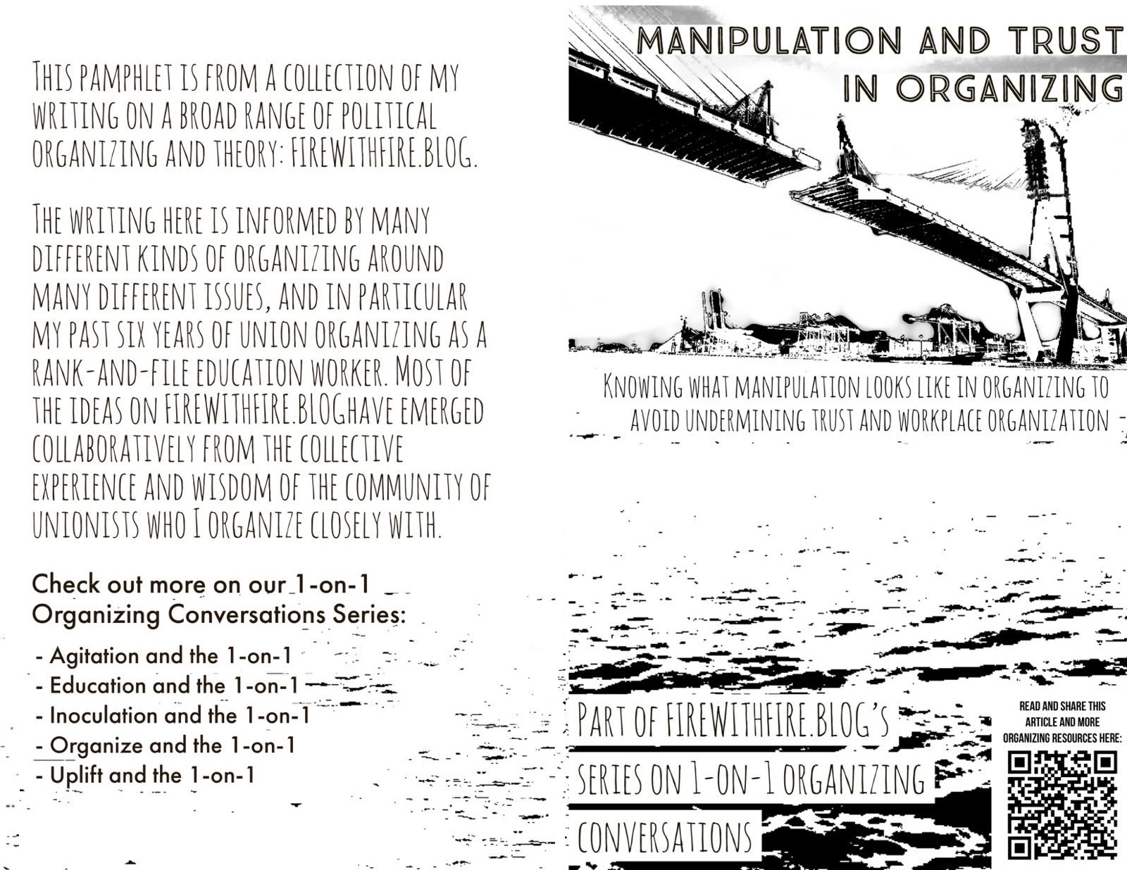 Pamphlets of Blog Posts | Fire with Fire